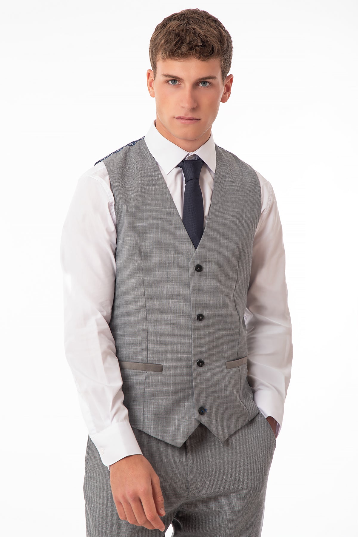 Mack Waistcoat - Grey – James Darby